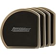 Super Sliders 3 1/2" & 7" Round Reusable Furniture Sliders for Carpet ...