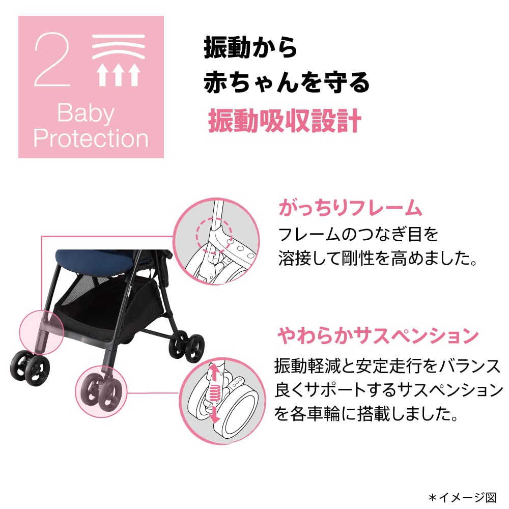 Mua Aprica 2177783 A-Shaped Baby Stroller, Karoon Air Mesh, AB ...
