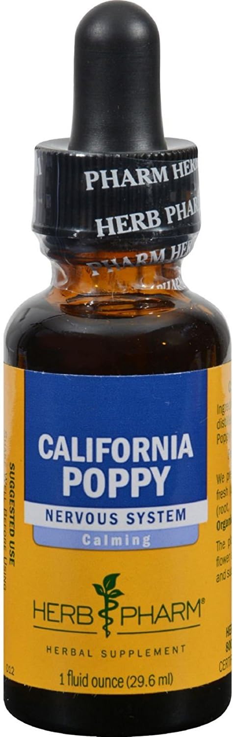 Amazon.com: HERB PHARM Organic California Poppy Extract, 1 FZ: Health ...