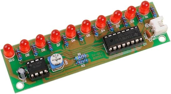 Amazon.com : NE555 & CD4017 LED Light Chaser Sequencer Follower ...