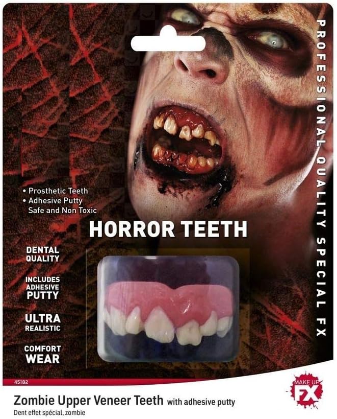 shoperama Horror Teeth with Thermoplastic Adhesive Reusable Fangs ...
