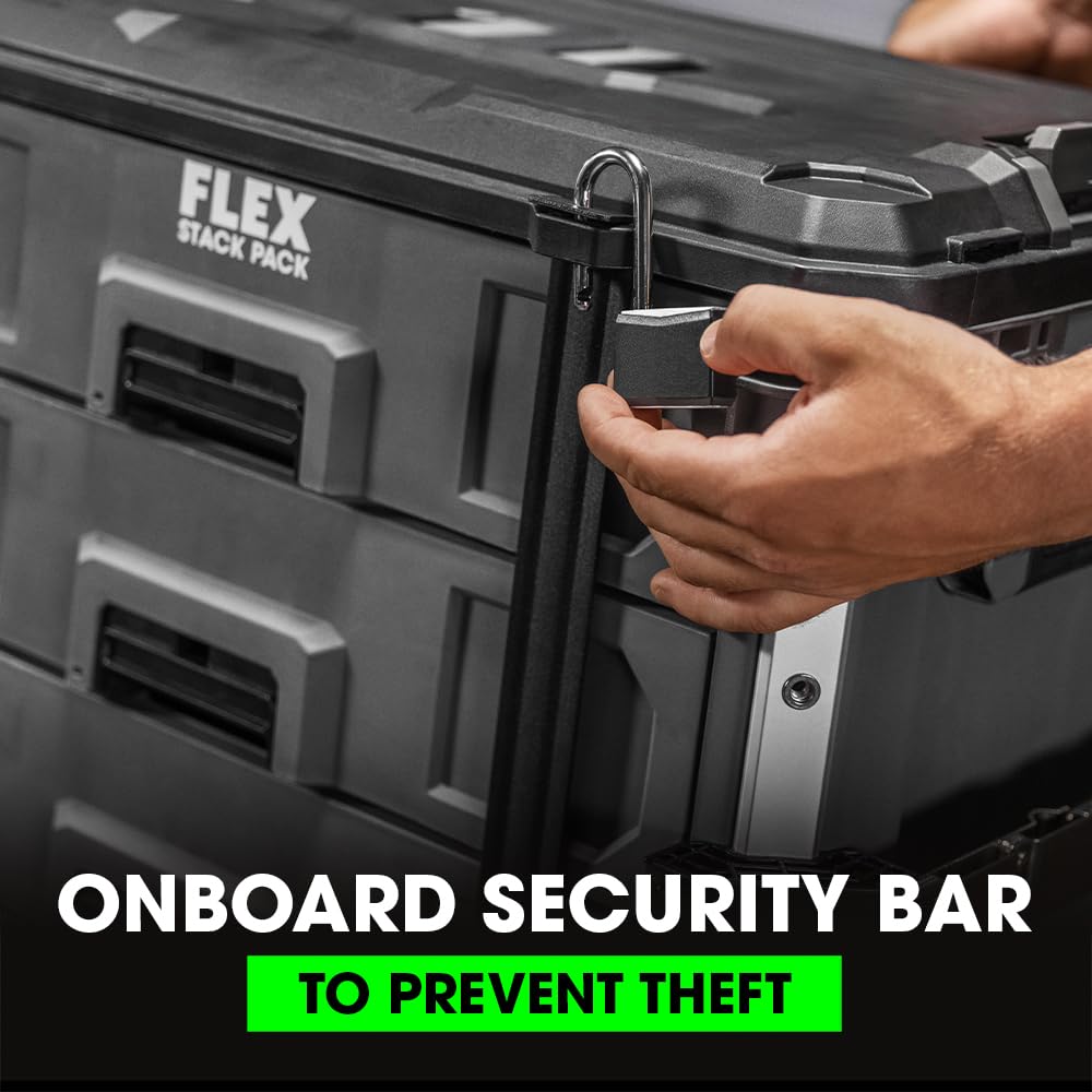 FLEX STACK PACK Storage System 3-Drawer Tool Box - FS1105, Grey/Black on Galleon Philippines