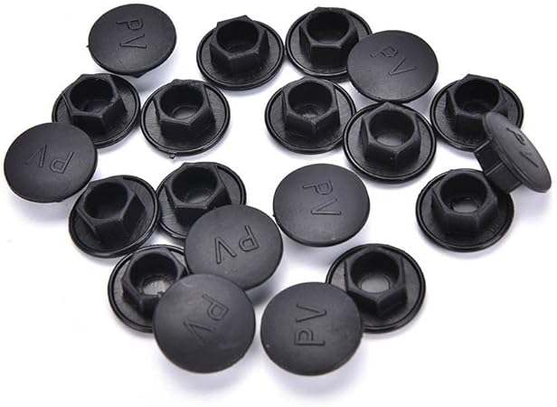 Amazon.com: Hex Socket Screw Nut Head Cover Black Hexagon Head Cover ...