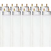 LUXRITE F32T8/865 32W 48 Inch T8 Fluorescent Tube Light Bulb, 6500K Daylight, 2800 Lumens, G13 ...