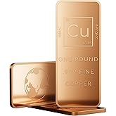 Amazon.com: 1 Pound Copper Bar Ingot Paperweight - .999 Pure Copper Bar ...