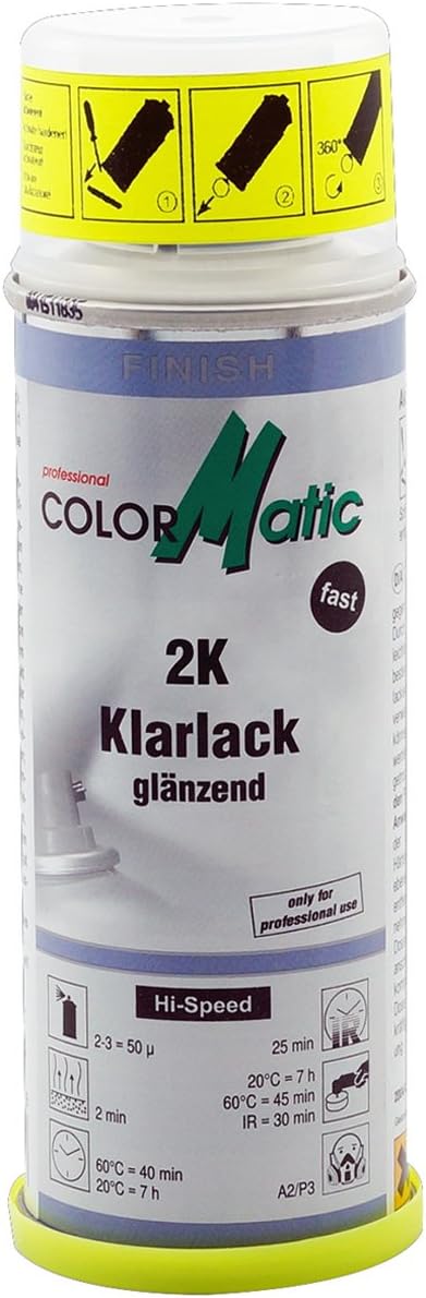 Colormatic 187216 CM 2K Clear Lacquer with Accelerator 200: Amazon.co ...