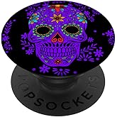 Amazon.com: Sugar Skull Calavera Floral Skull Mexican Art PopSockets ...