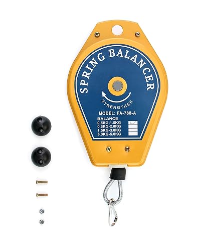 QWORK Spring Balancer, 1.1lbs - 3.3lbs Bearing Retractable Tool Fixture ...