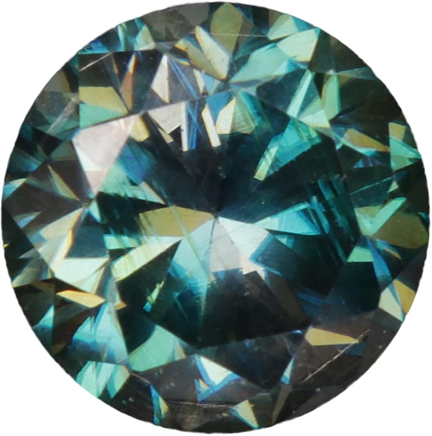 REAL-GEMS Moissanita diamante de 2,95 quilates redondo de corte ...