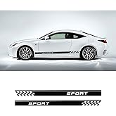 Amazon.com - LANZMYAN 2Pcs Car Body Side Decal Auto Vinyl Sports Super ...