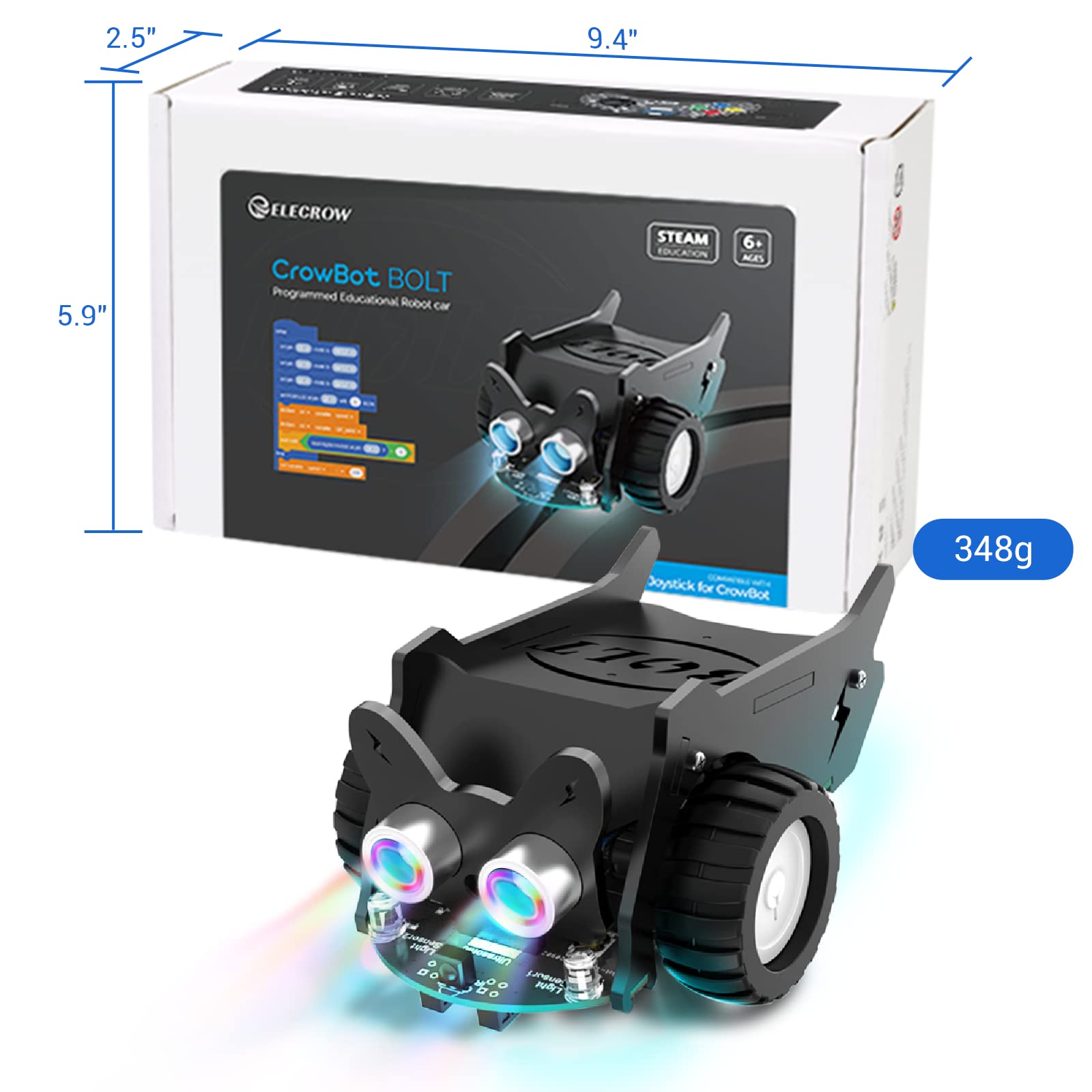 Mua ELECROW STEM Projects Toys for Kids Ages 6+, Coding Robot Kit for ...