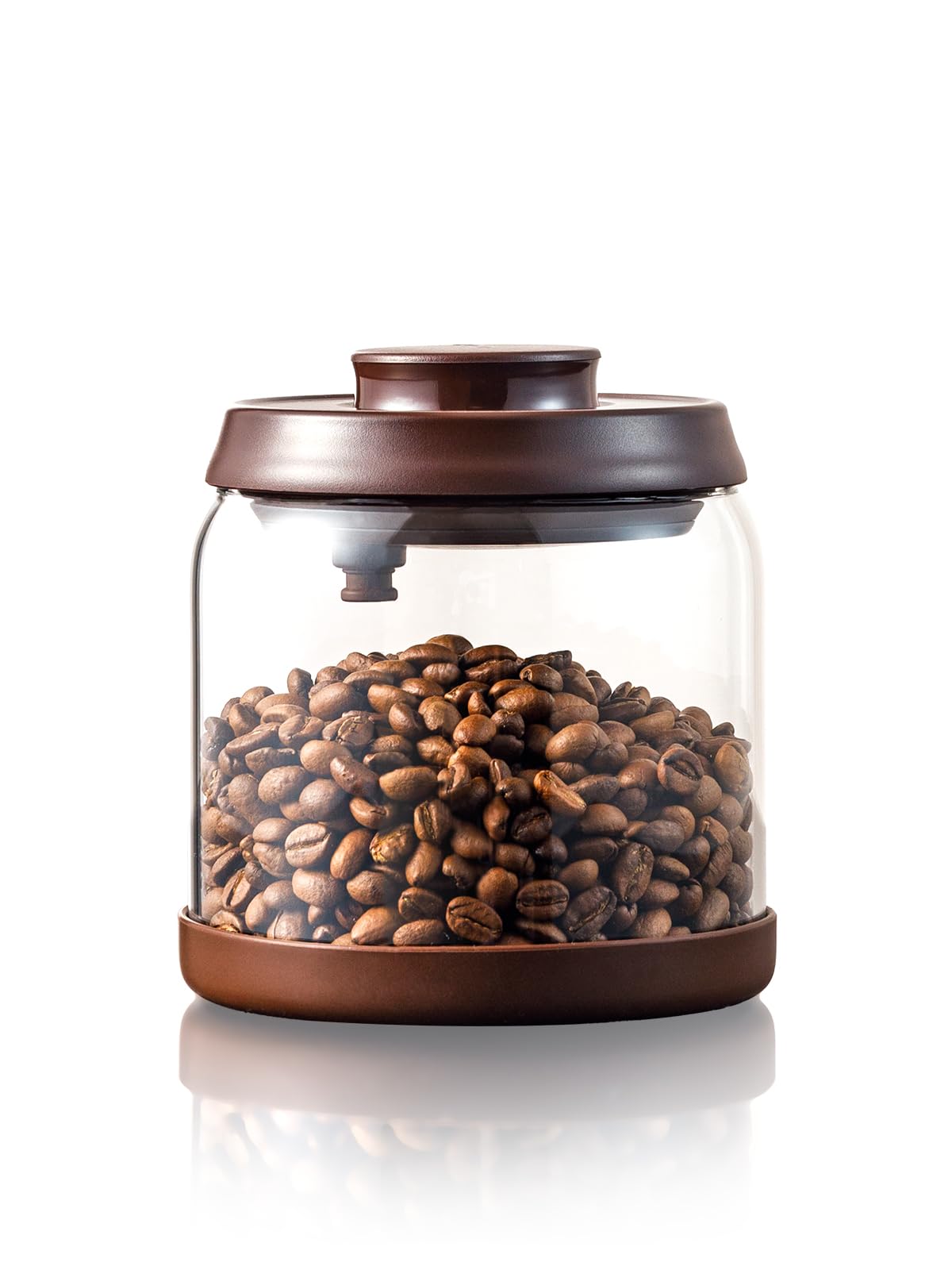 Tourdeus Borosilicate Glass Coffee Jar 600 ml – Pop Top Airtight Coffee ...