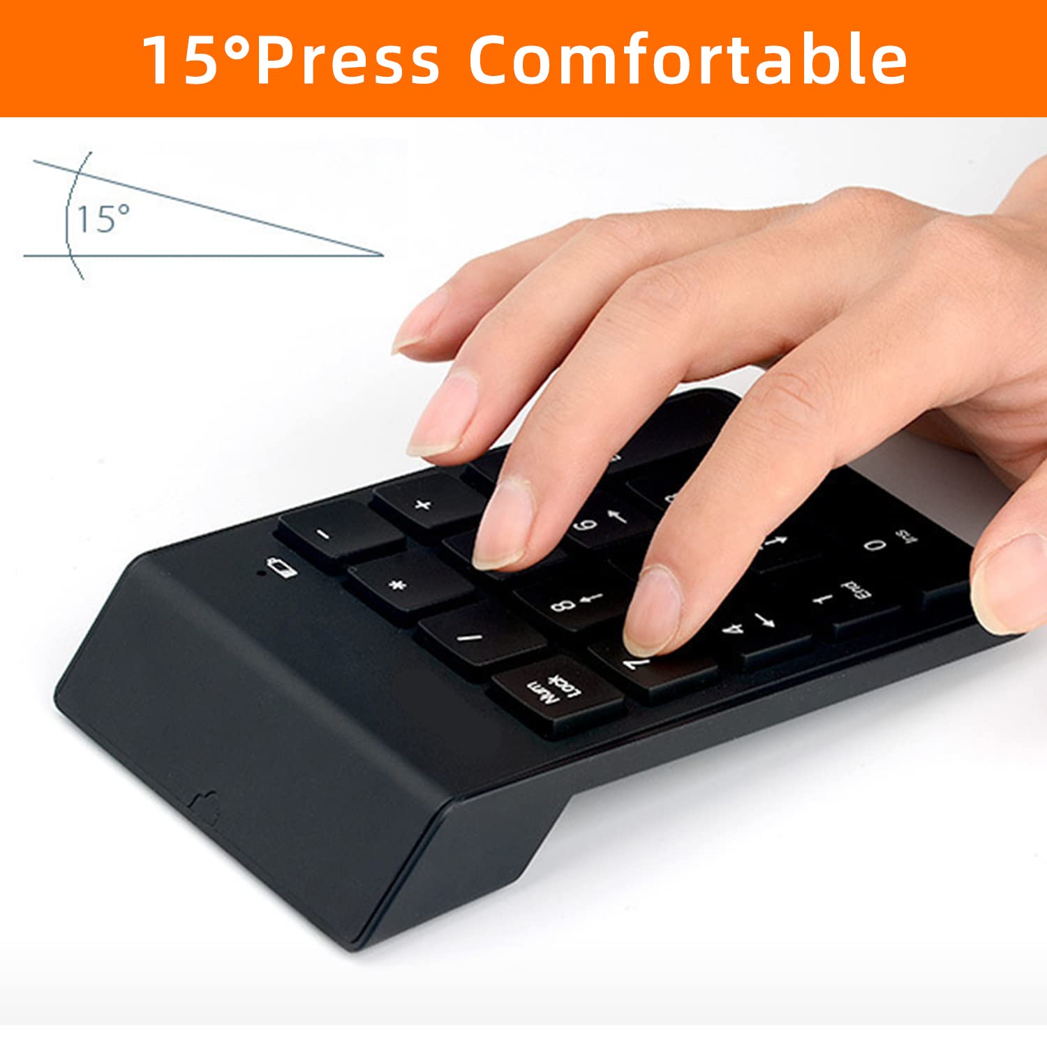 Mua SMOOTHCLUE Wireless Number Pad, Numeric Keypad 10 Key USB Keyboard ...