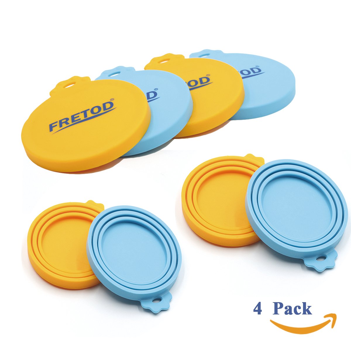 Pet Food Can Cover 4 Pack Silicone Lids For Dog Cat Food Can One Pet Food Can Cover 4 Pack Silicone Lids For Dog Cat Food Can One