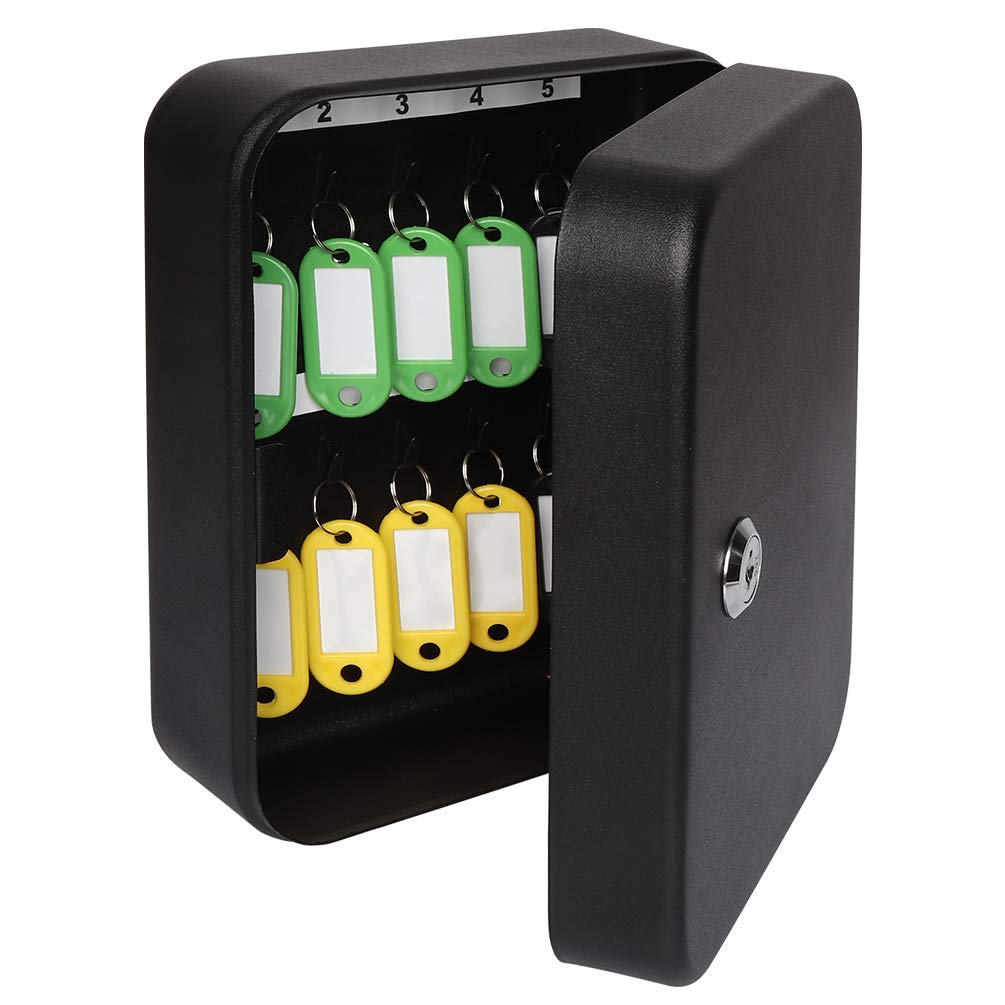 Mua Security Metal Key Box with 20 Hooks, Small Adjustable Wall Mount ...
