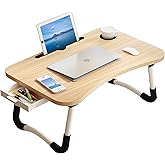 Amazon.com: LEKA NEIL Foldable Laptop Lap Desk, Portable Computer Bed ...