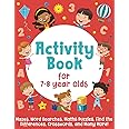 Activity Book For 7-8 Year Olds: Mazes, Word Searches, Maths Puzzles ...