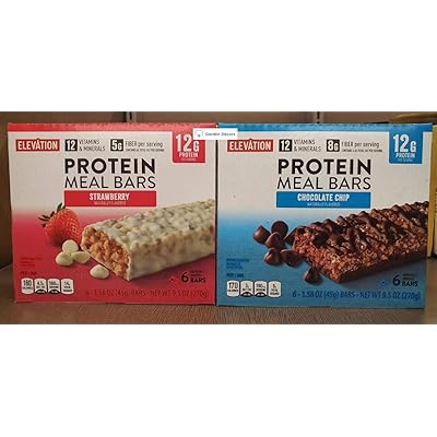 Buy Elevation Protein Meal Bars Strawberry and Chocolate Chip 9.5oz ...