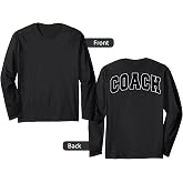 Amazon.com: Coach Sports Trainer Vintage Varsity Team Black on the back ...