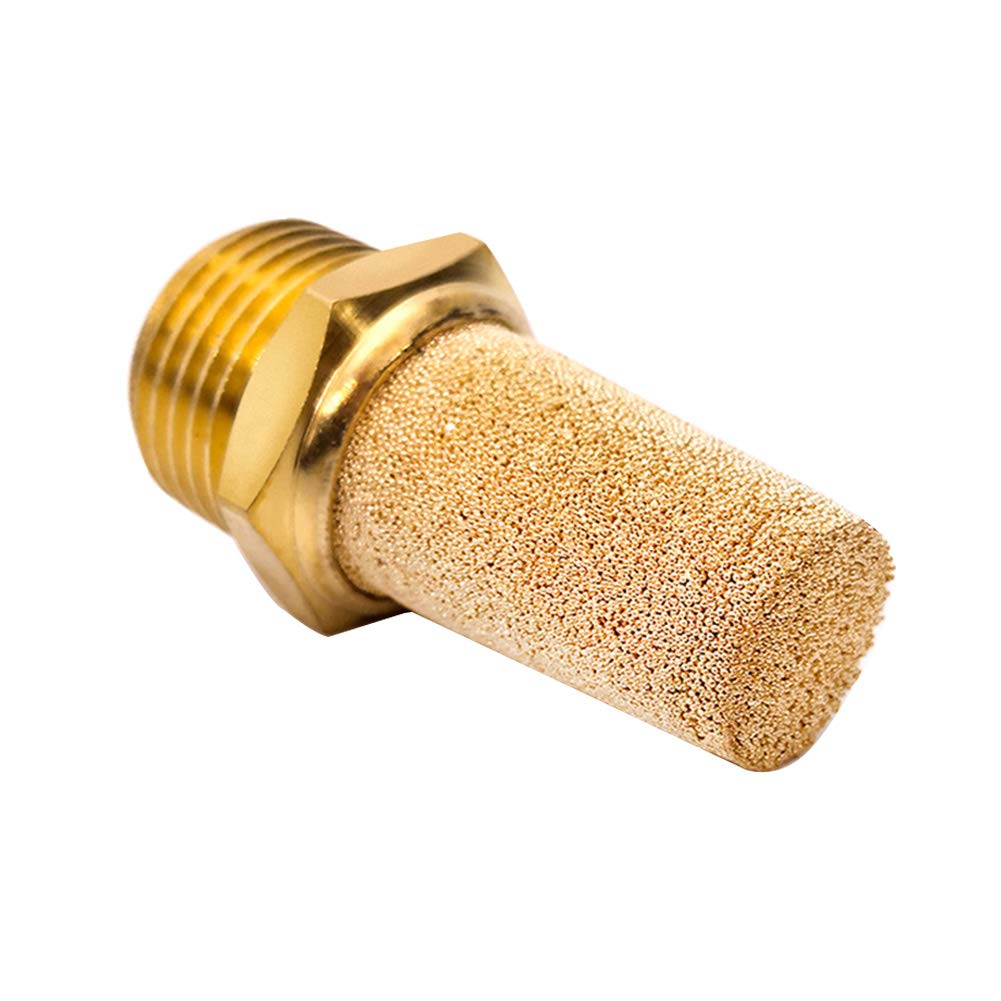 Beduan Pneumatic Brass Exhaust Muffler Filter 3/4 Male Thread Hex ...