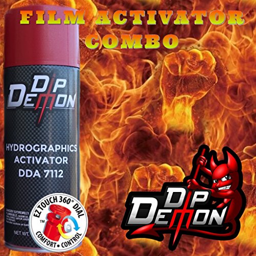 Hydro Dip Hydrographic Film Activator Combo Kit Red Flames Fire Hydro ...