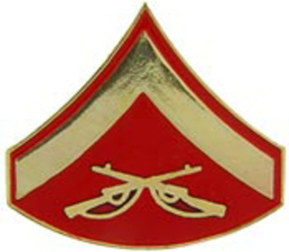 Amazon.com: EagleEmblems P12418 Rank-USMC, E3, Lance Corp (Clr) (3/4 ...