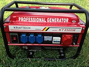 Kraftech KT-8500W Power Generator - 6500 Watts / 6.5 hp / 4 stroke ...