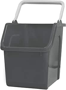 Planet Friendly 6 Gallon/25 Liter Handy Tote – Grey Stackable Storage ...