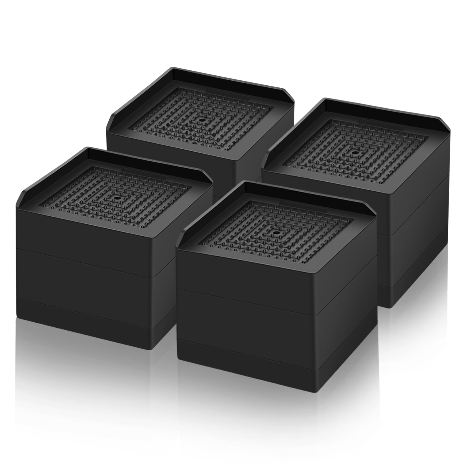 Diveken 3 Inch Furniture Risers, Heavy Duty Adjustable Bed Risers ...