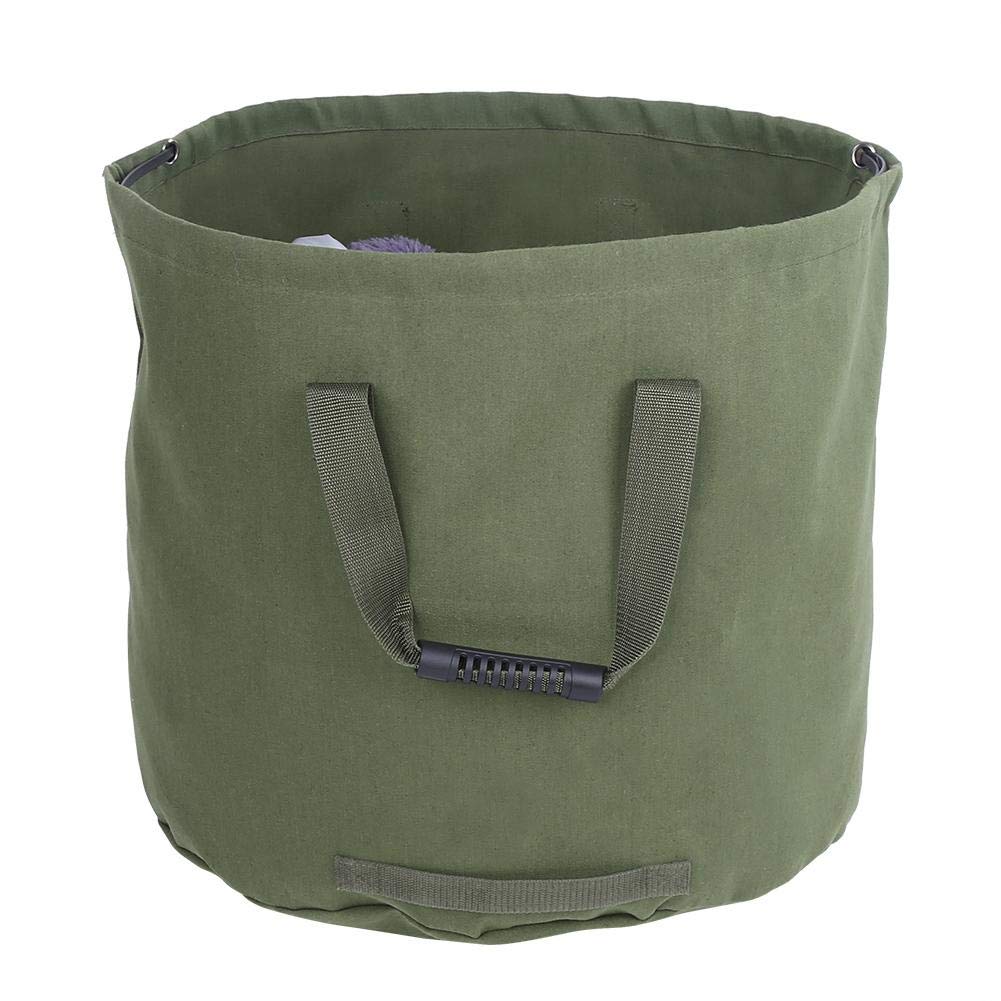Yosooo Portable Waterproof Reusable Canvas Garden Lawn Leaf Trash Waste ...