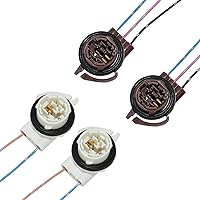 Amazon.com: RED WOLF 3156 3157 Pre-Wired Harness Pigtail Socket Connector Plug Install LED Bulbs ...