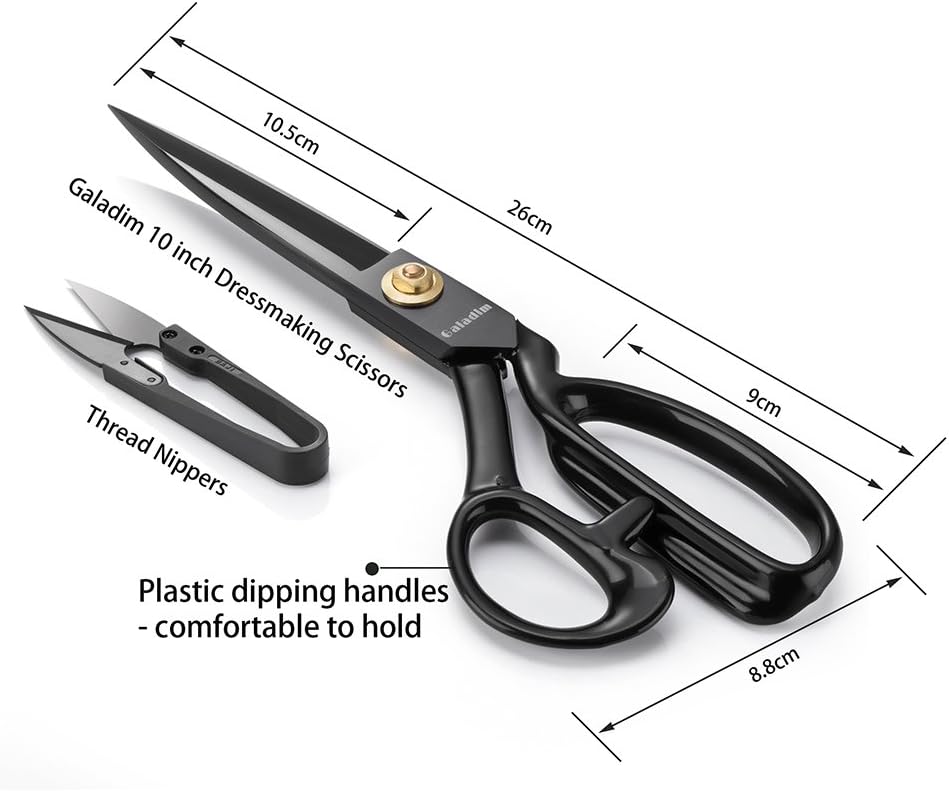 Galadim Dressmaking Scissors – Dressmaker Fabric Sewing Shears – Tailor ...