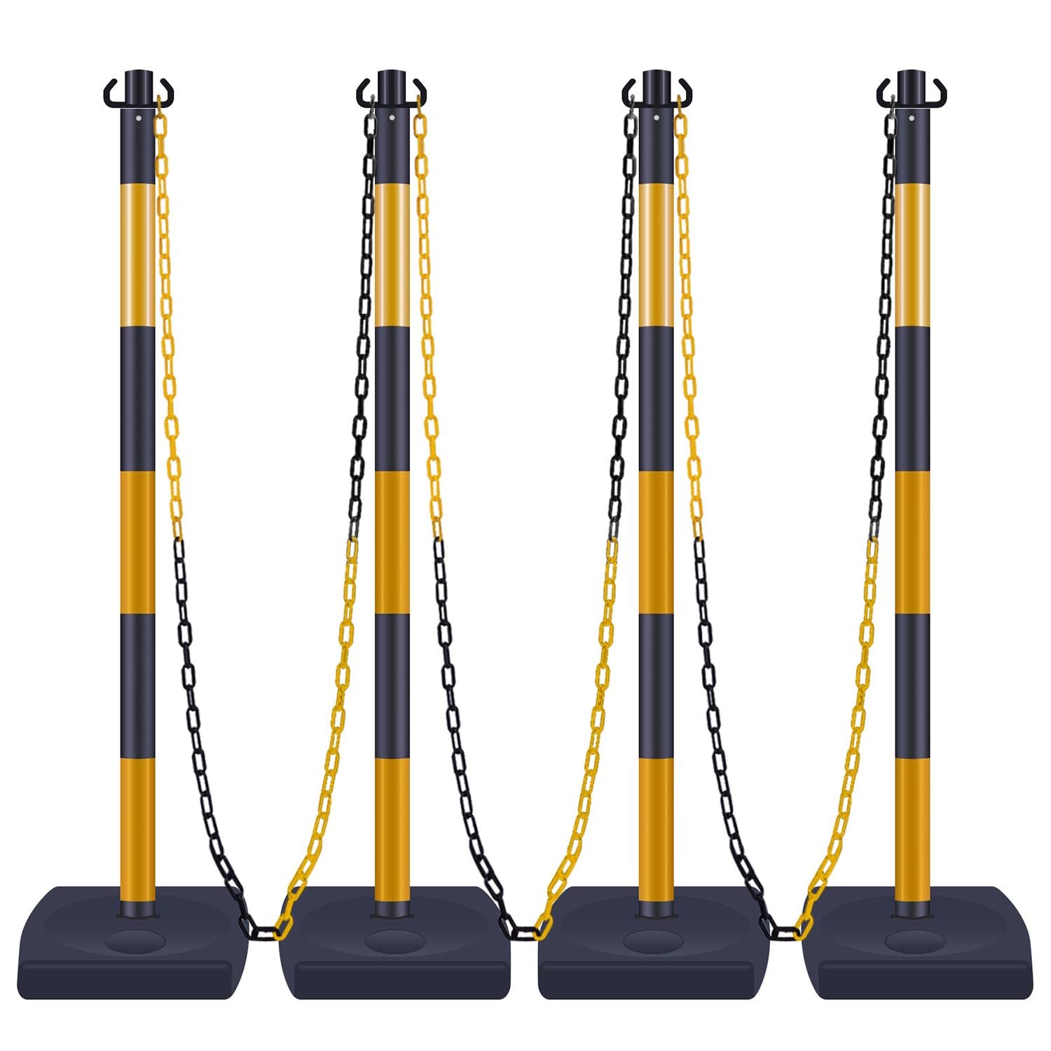 Mua OrangeStar 40" Delineator Post Cone with Plastic Filleable Base, 4 ...