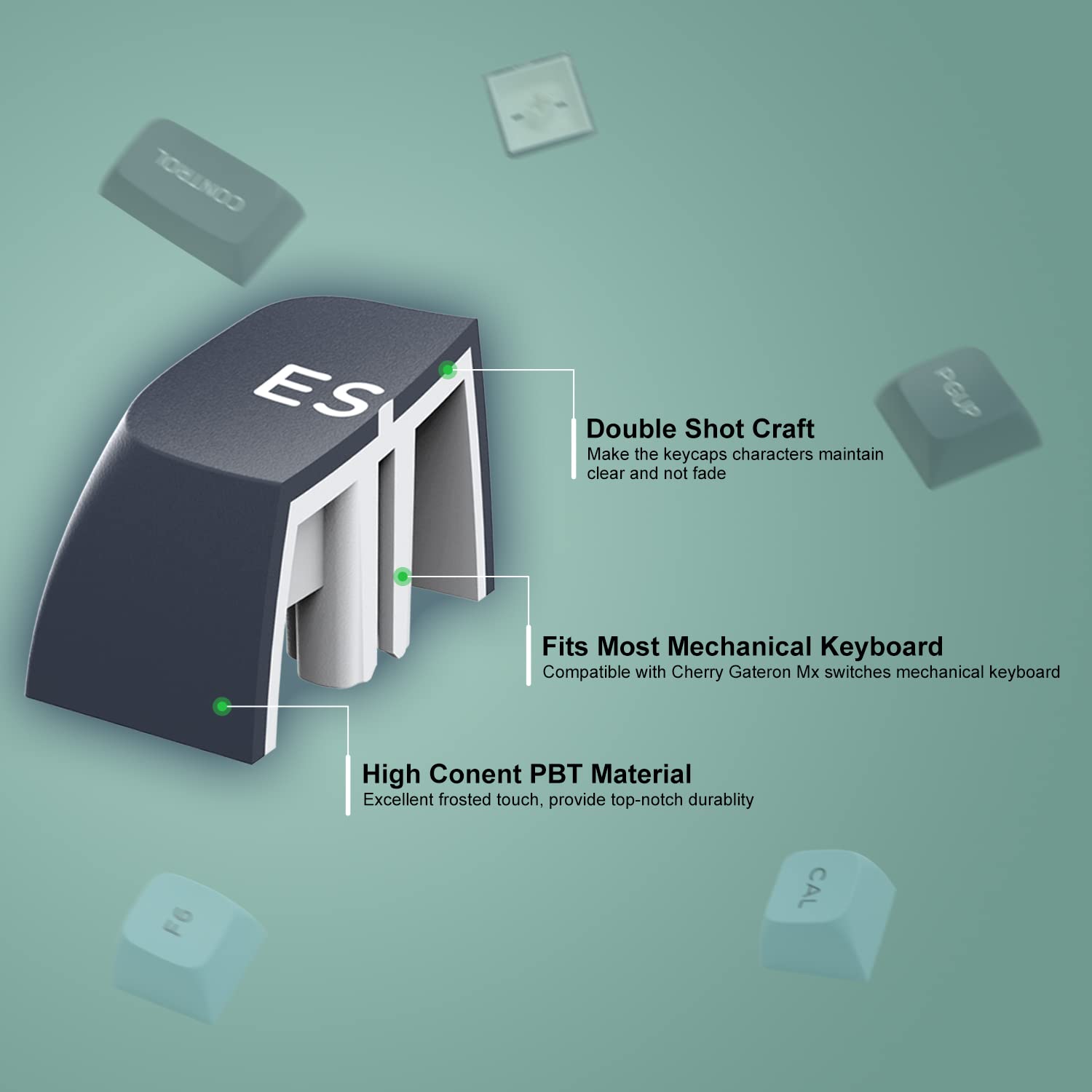 Mua Womier PBT double shot keycaps,Apollo custom keycaps,189 Key Full ...