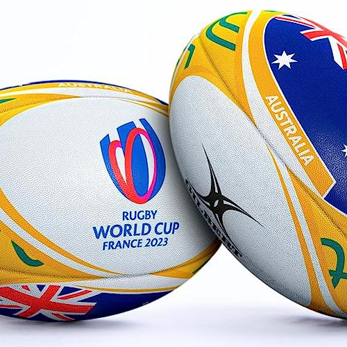 Gilbert Official 2023 Rugby World Cup Ball - Australia Flag Ball 2023 ...