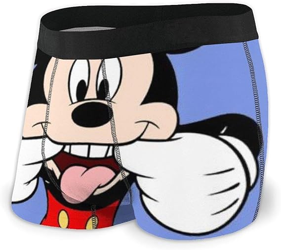 Mischievous Mickey Mouse Men's Cotton Boxer Briefs 2 Pack: Amazon.co.uk ...