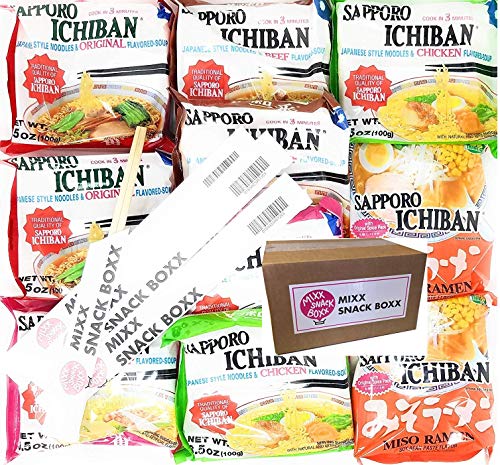 Sapporo Ichiban Variety 10 pack Original,Shrimp,Beef,Chicken,Miso ...