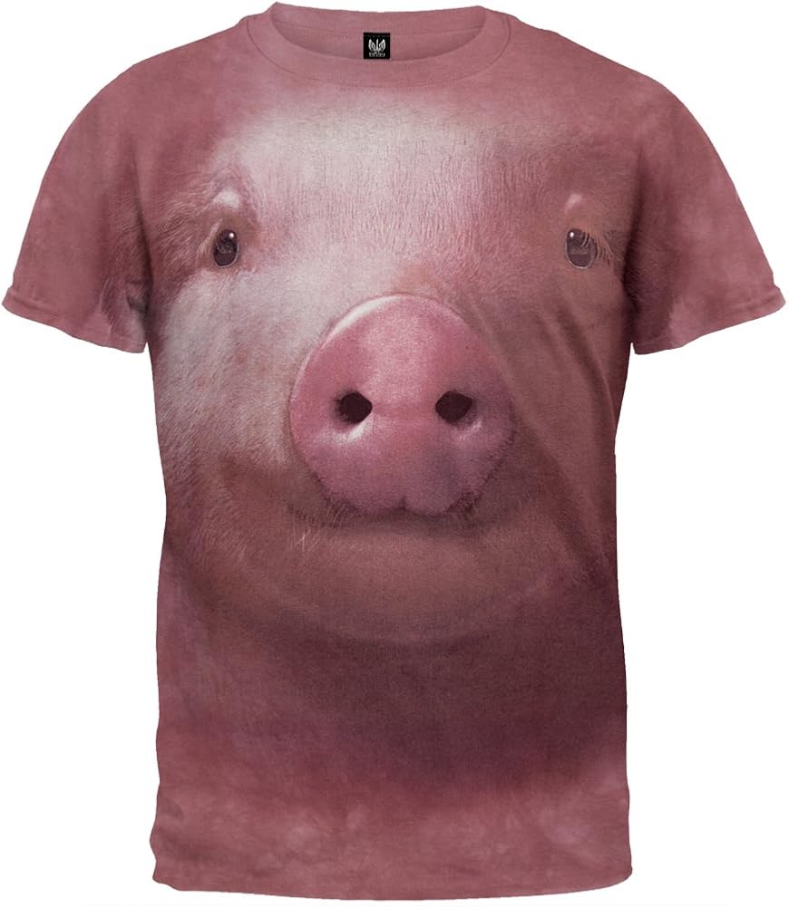 Old Glory Mens The Mountain Men's Pig Face T-Shirt T-Shirt: Amazon.ca ...