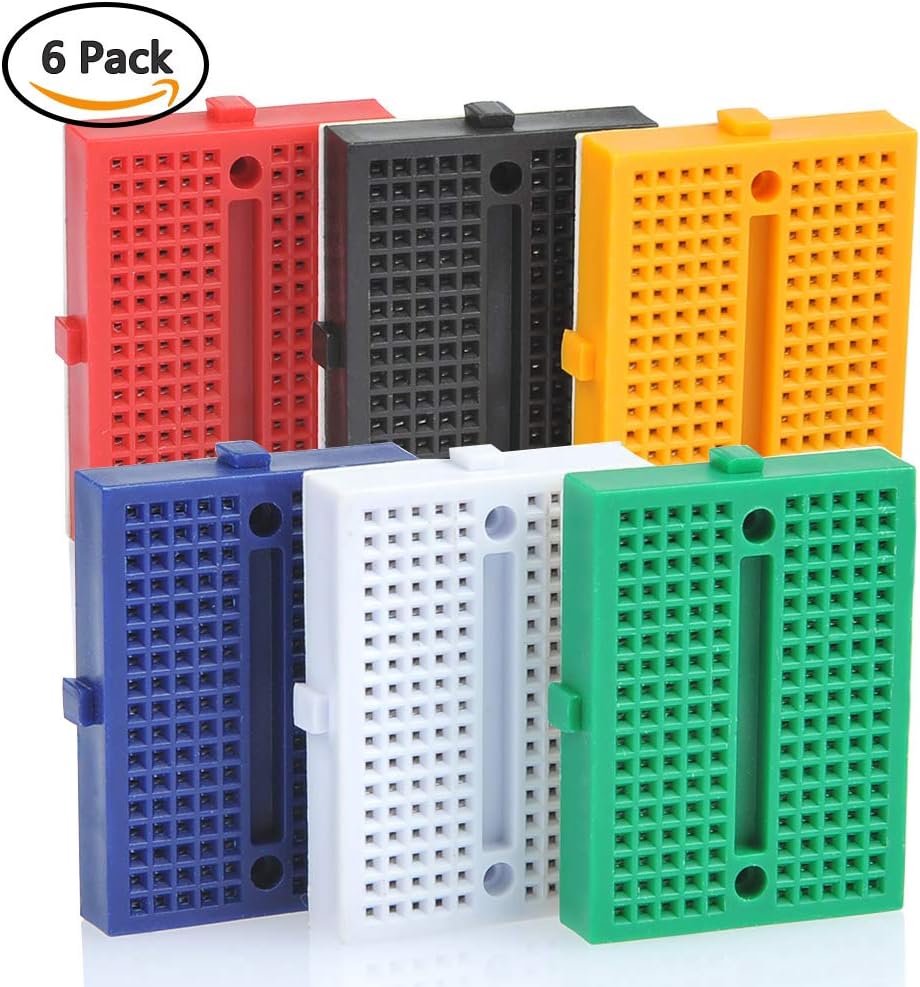 OFNMY 6Pcs SYB-170 Mini Breadboard, 170 tie-points Mini Solderless ...