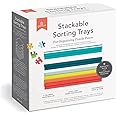 Amazon.com: Puzzle Sorting Tray Set from Galison - Includes 6 Multi-Colored Stackable Sorting ...
