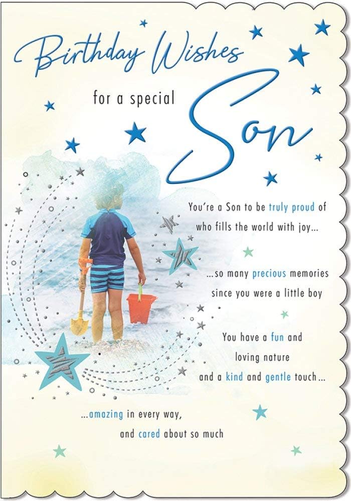 STUNNING TOP RANGE WONDERFULLY WORDED 5 VERSE TO A SPECIAL SON BIRTHDAY STUNNING TOP RANGE WONDERFULLY WORDED 5 VERSE TO A SPECIAL SON BIRTHDAY
