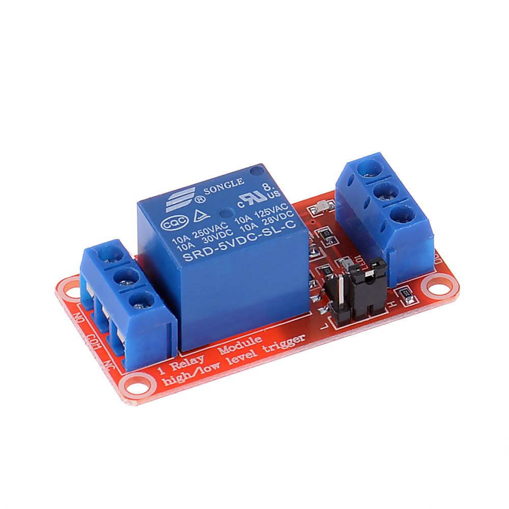 Anmbest 5PCS 5V 1 Channel Relay Module with Optocoupler High/Low Level ...