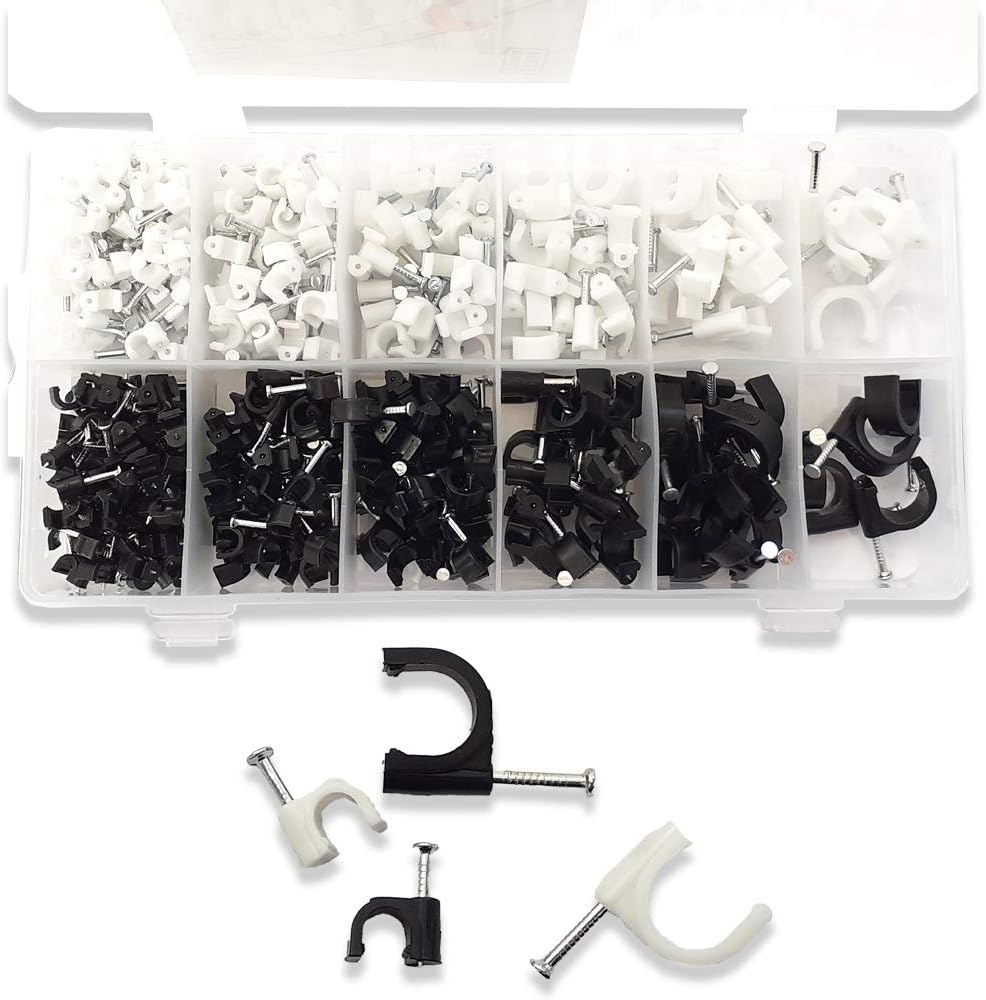 Assorted Cable Clips- for Wiring Mounting Conduit Kit- Portable & Handy ...