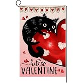 Amazon.com : BLKWHT Valentines Gnome Garden Flag 12x18 Vertical Double ...