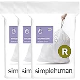 Amazon.com: simplehuman Code H 60 Count, Genuine Custom Fit Liners ...