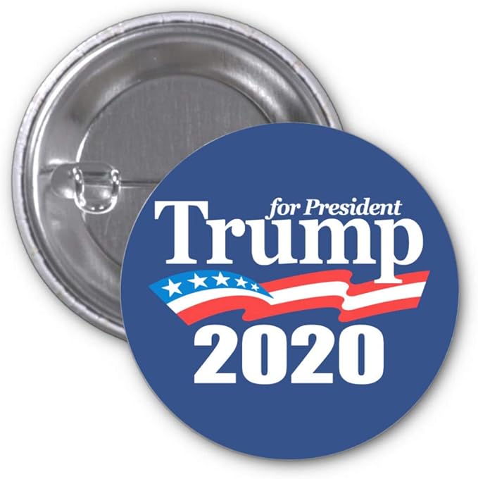 Amazon.com: Trump For President 2020 2 PACK of 3 Inch Buttons Flare by ...