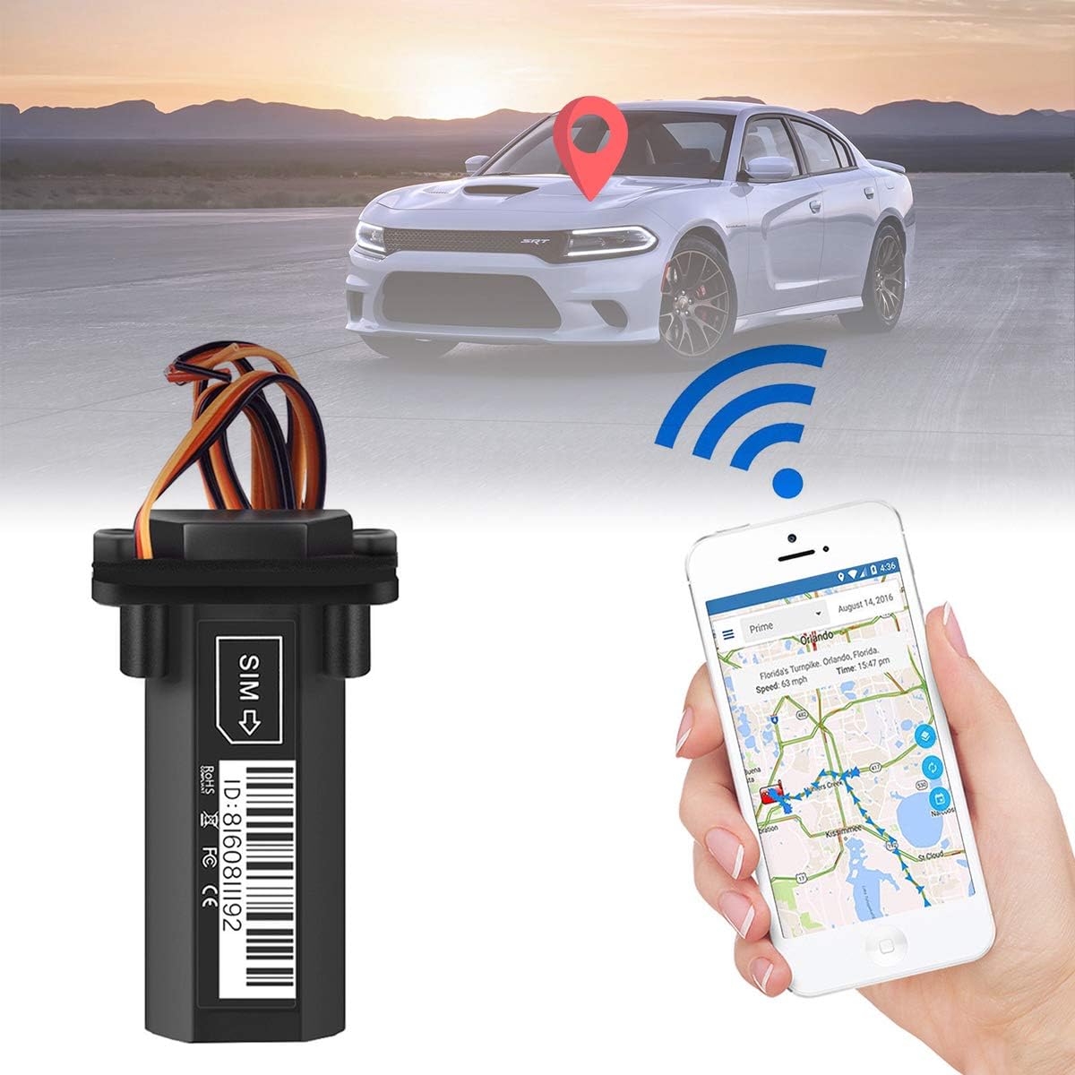 GPS Tracker For Vehicles NO Monthly Fee Car Locator Device Real Time 