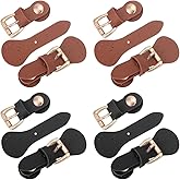 Amazon.com: FINGERINSPIRE 4 Sets Leather Sew-On Toggles Closures Black ...