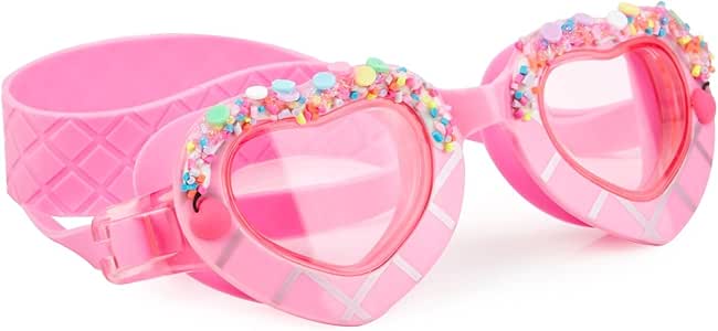 Amazon.com : Heart Shaped Swimming Goggles for Kids by Bling2O - Anti ...