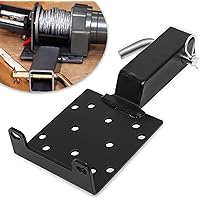 Amazon.com: Universal Winch Mount Plate with 2-inch Receiver, Trailer ...